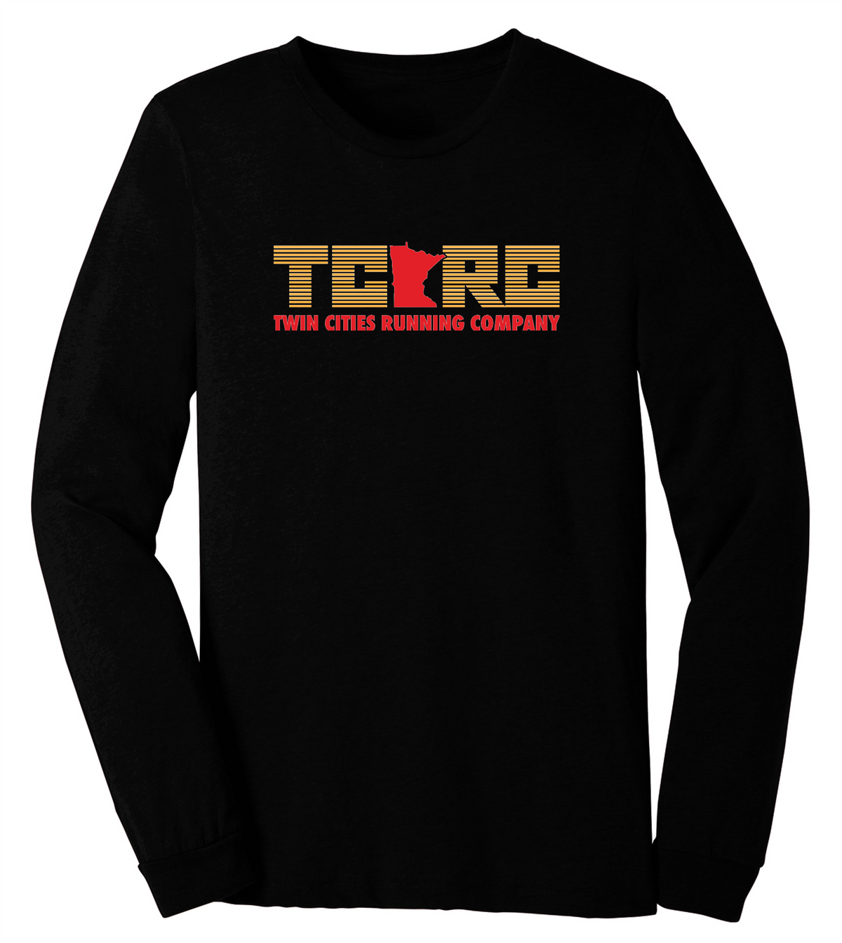 TCRC Line Logo Long Sleeve (010 - Black) — TC Running Co