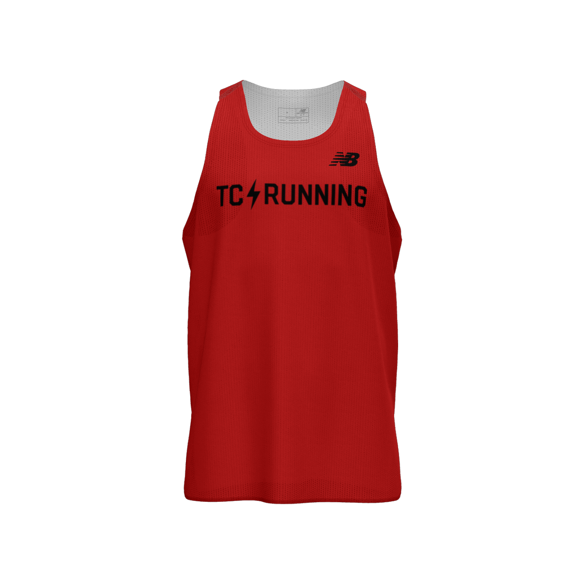 Men's TCRC Achieve Singlet (Red/Black) — TC Running Co