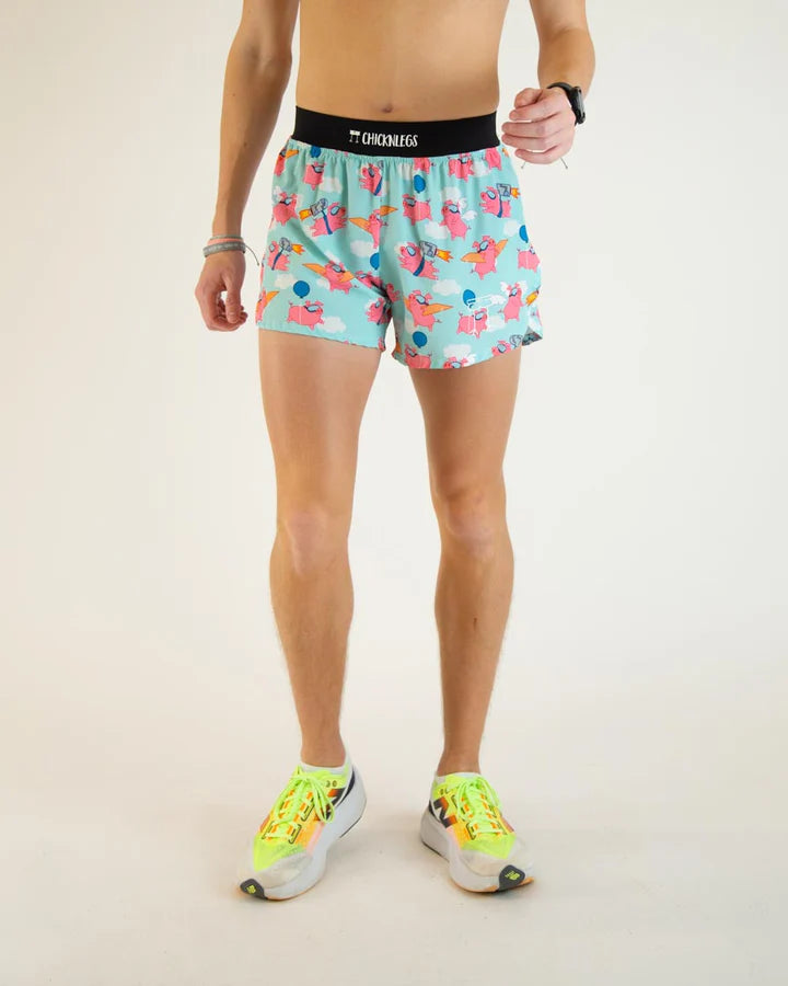 Men's Flying Pigs 4" Half Split Shorts — TC Running Co